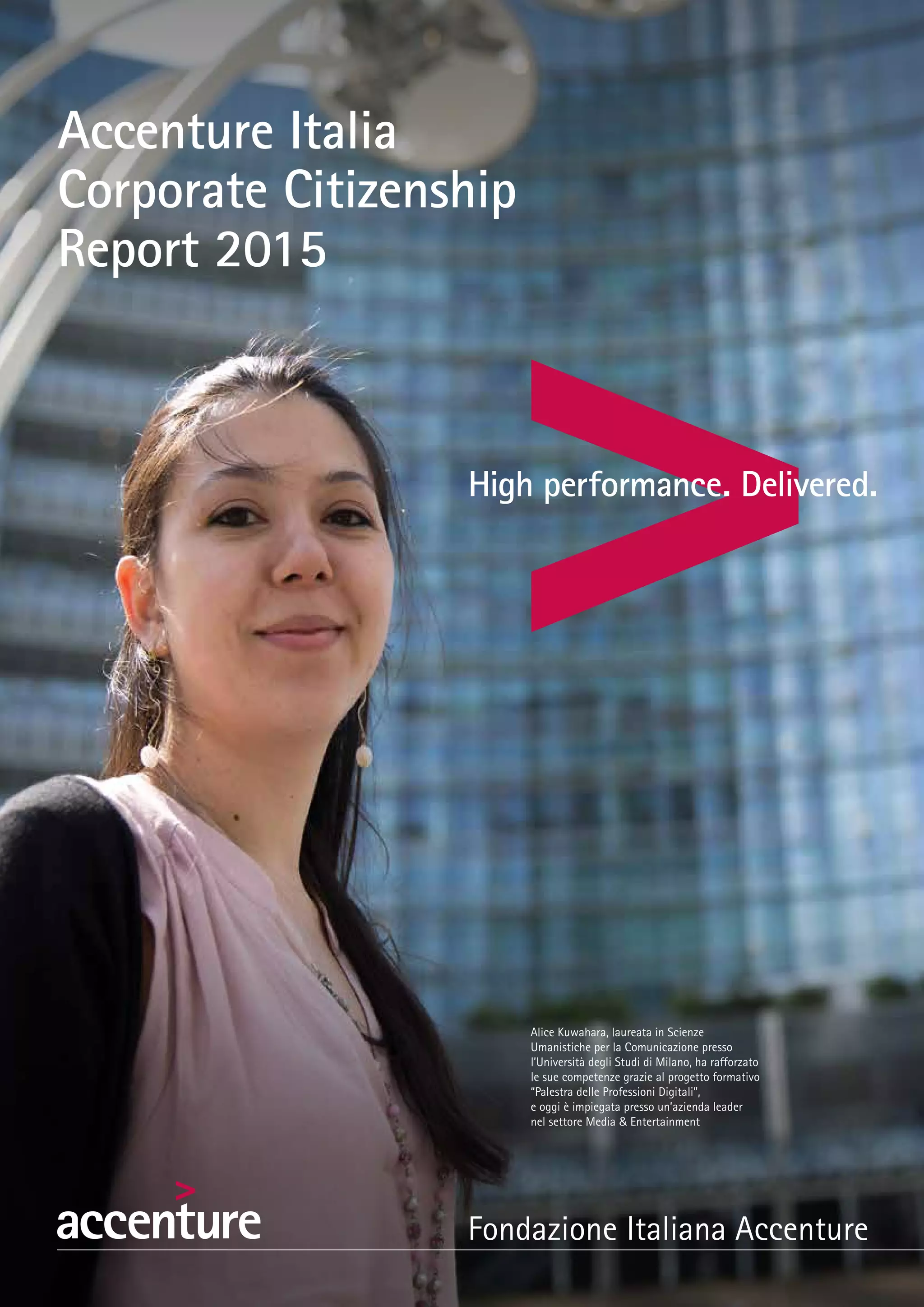 Corporate Citizenship Report Italia di Accenture | PDF