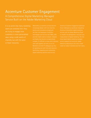 Accenture Digital - Customer Engagement | PPT