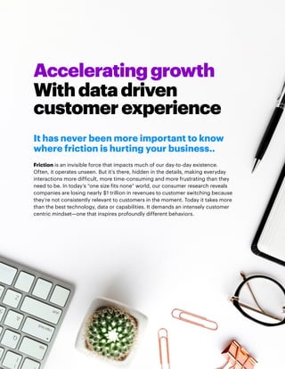 Accelerating Growth with Data-Driven Customer Experience | PDF