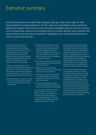 Report - International Development of Unconventional Resources: If ...