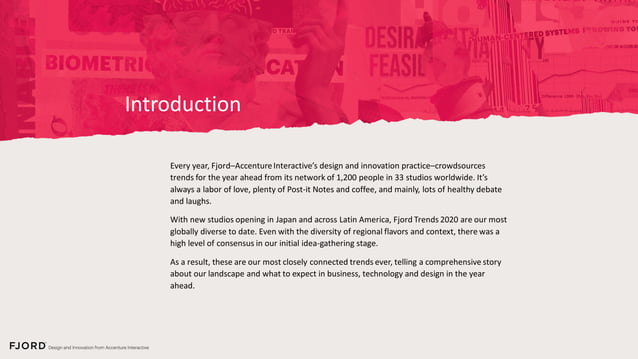 Fjord Trends 2020: Emerging Trends in Business | Accenture | PPT
