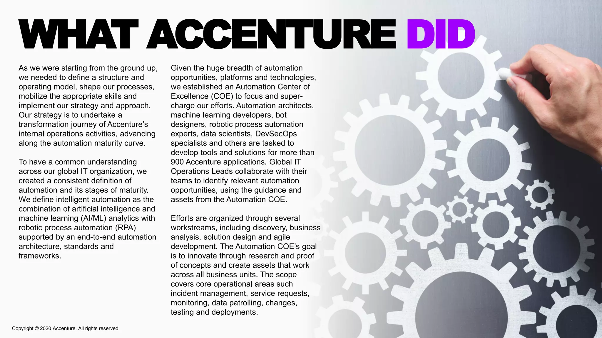 Internal Operations Automation Journey | Accenture | PDF
