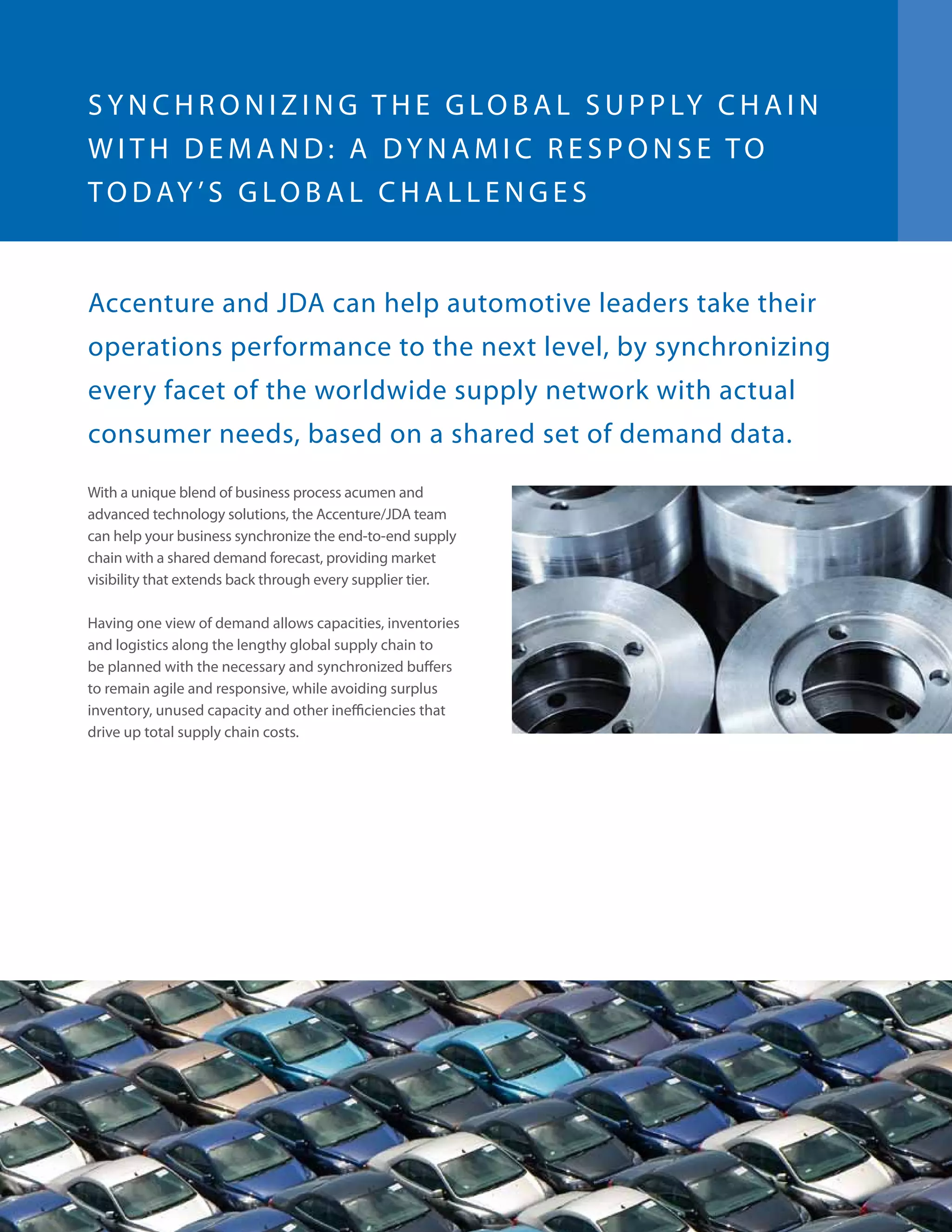 Driving Success in Automotive - JDA Software and Accenture | PDF | Automotive Industry | Industries