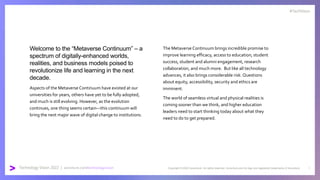 Meet Me in the Metaverse | Higher Education | Accenture | PPTX