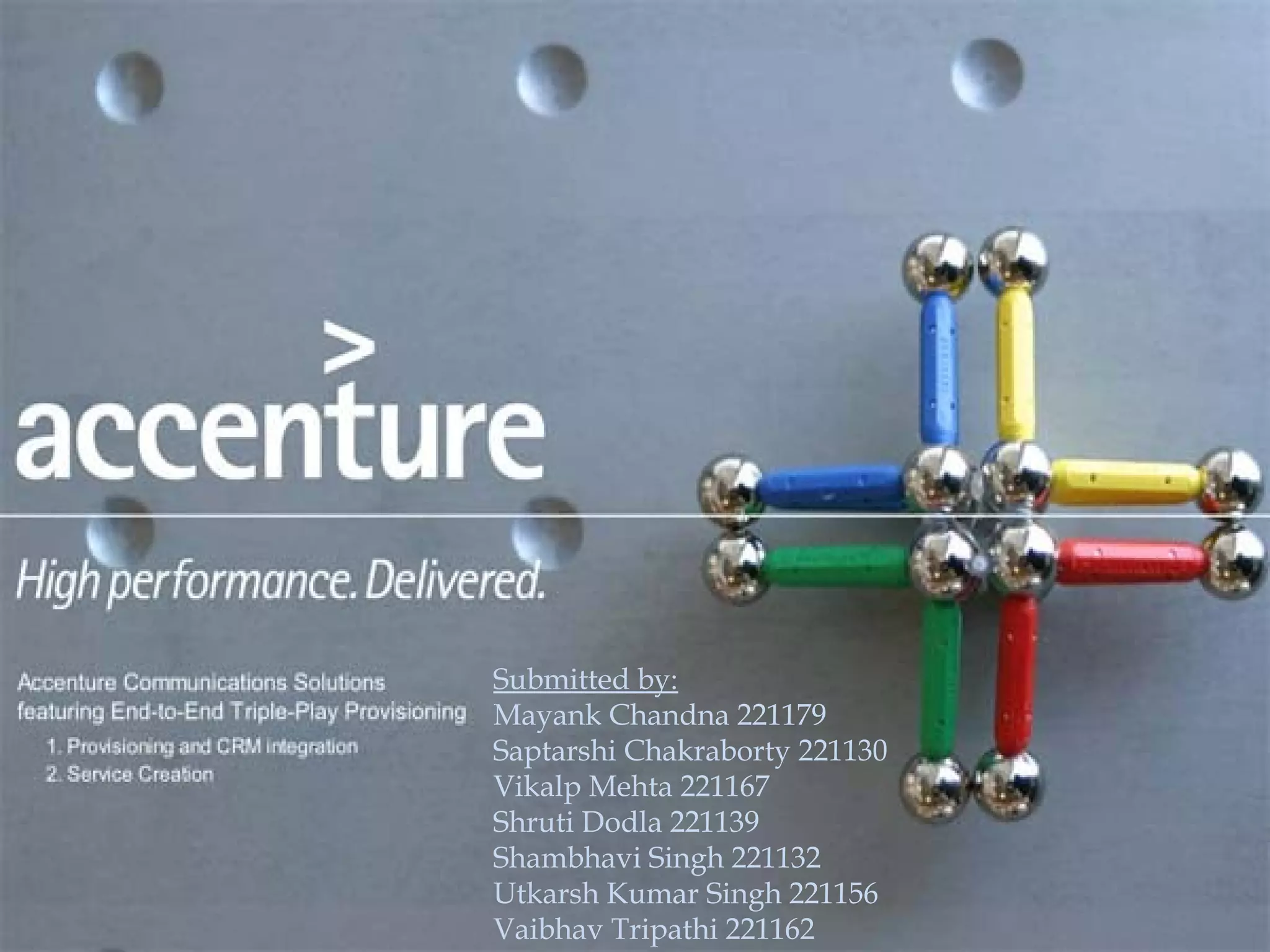 Accenture organisational design and structure of formalisation | PPT