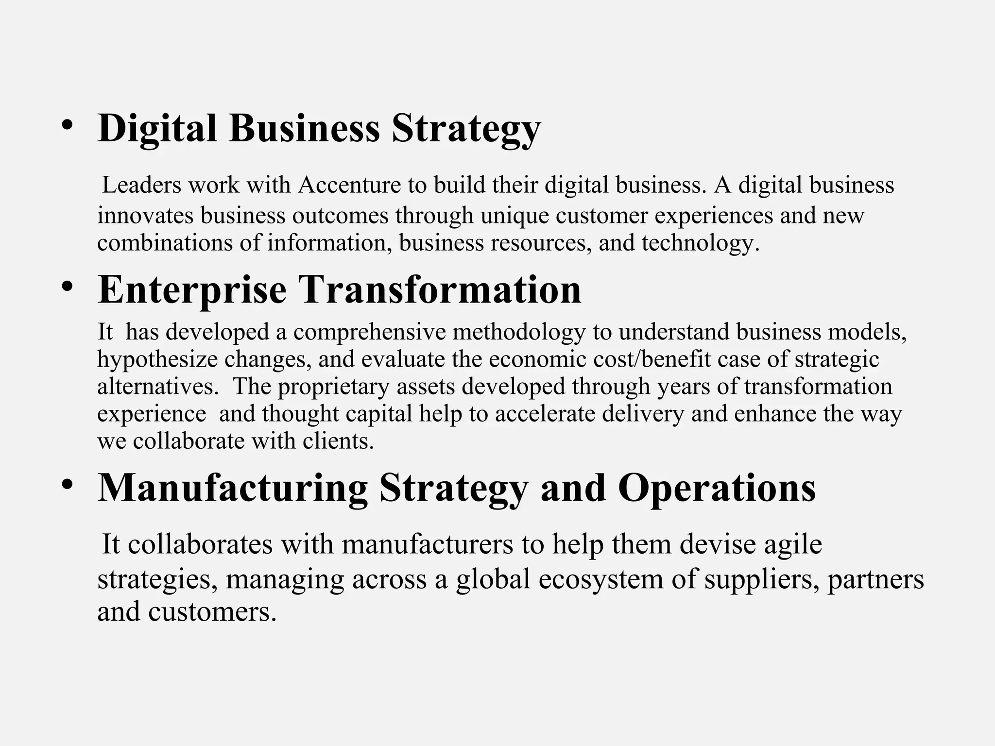 Accenture organisational design and structure of formalisation | PPT