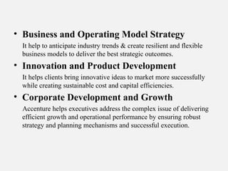Accenture organisational design and structure of formalisation | PPT