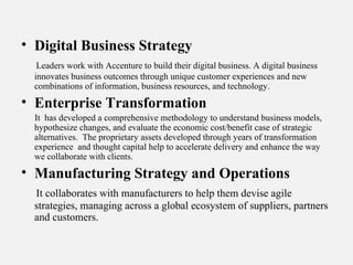 Accenture organisational design and structure of formalisation | PPT
