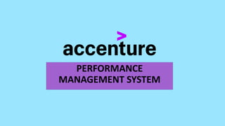 Performance Management System at Accenture | PPT