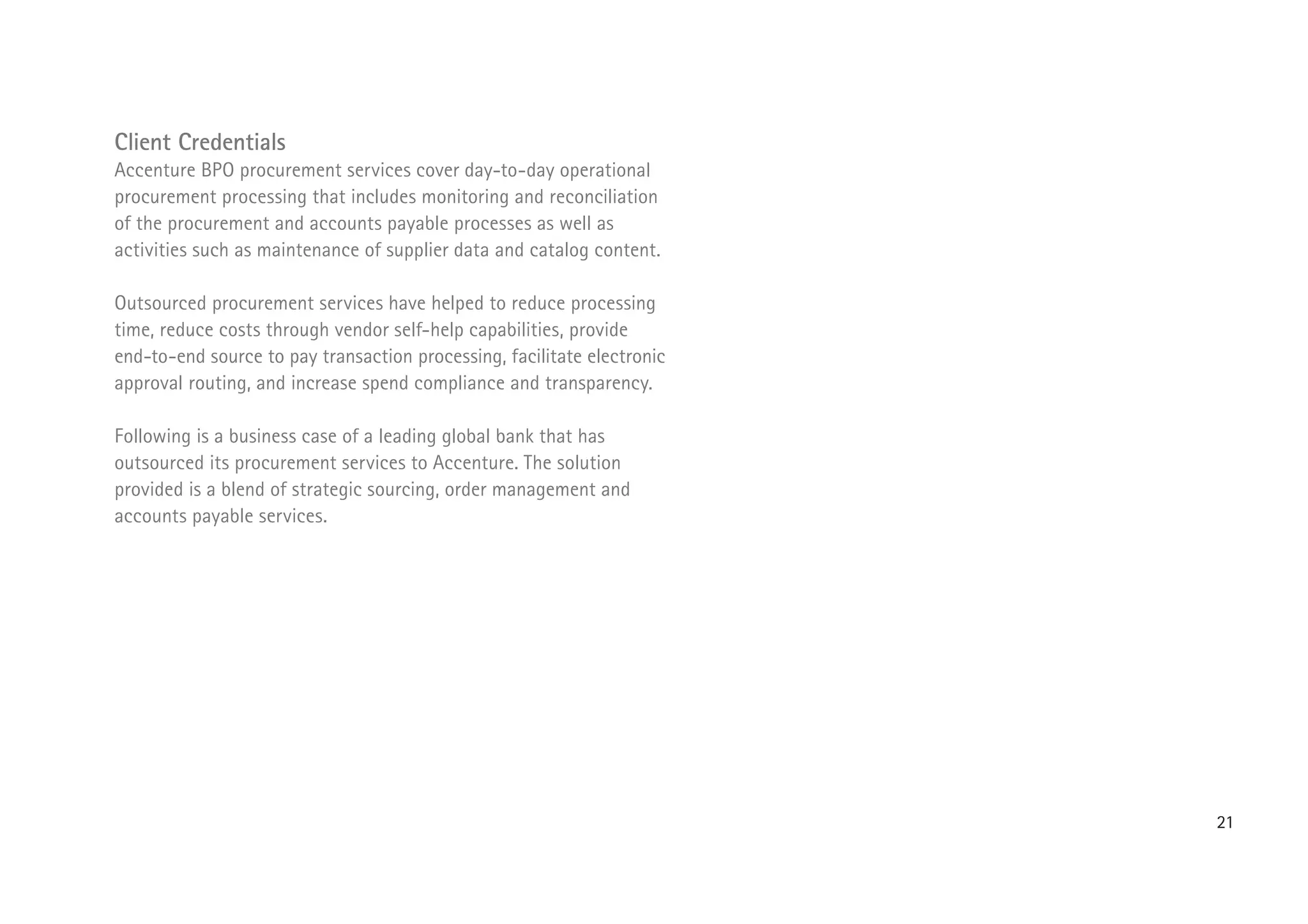 Accenture BPO brochure | PDF