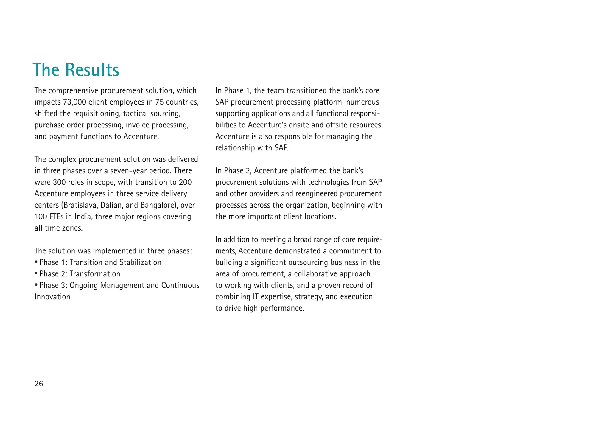 Accenture BPO brochure | PDF