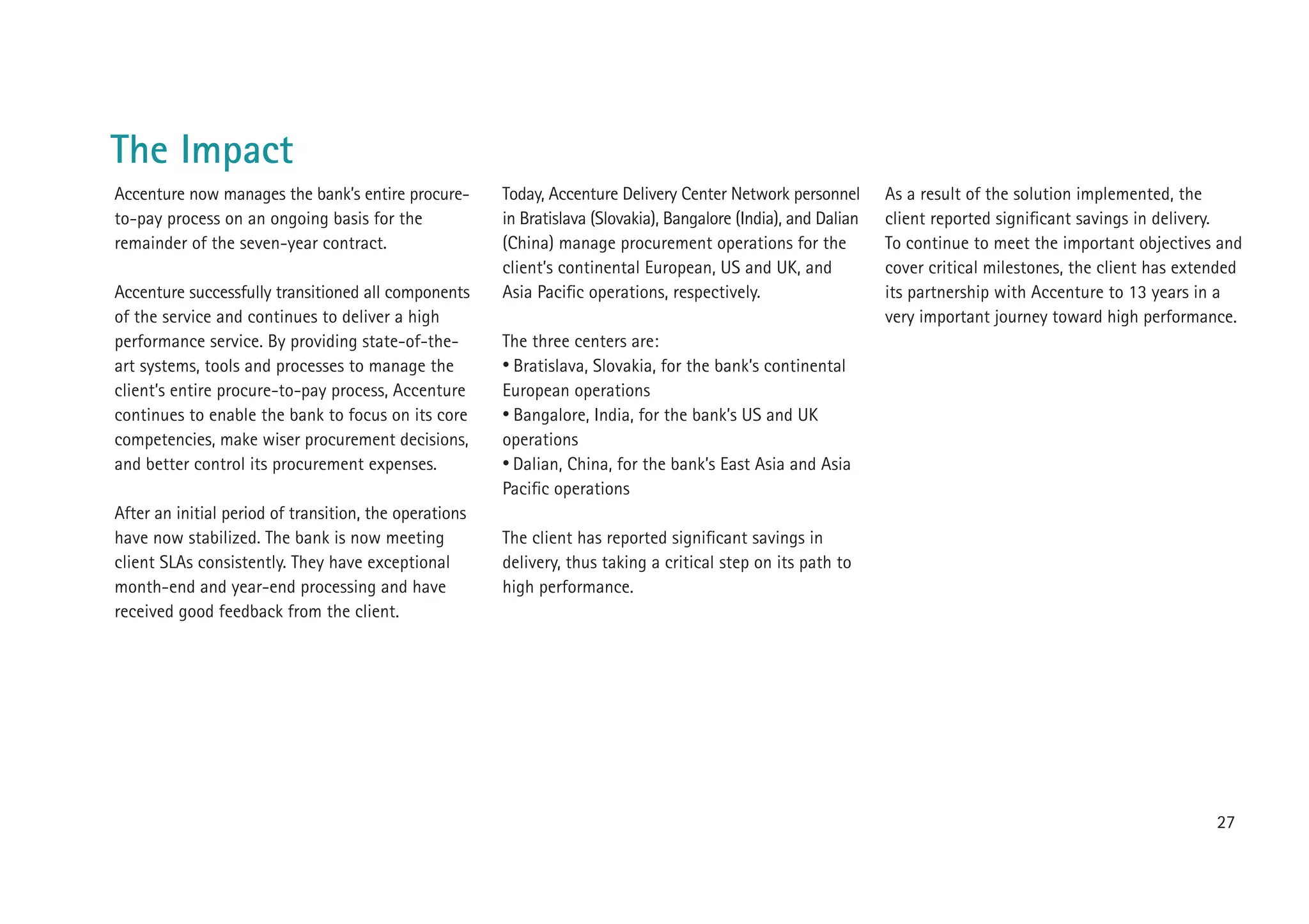 Accenture BPO brochure | PDF