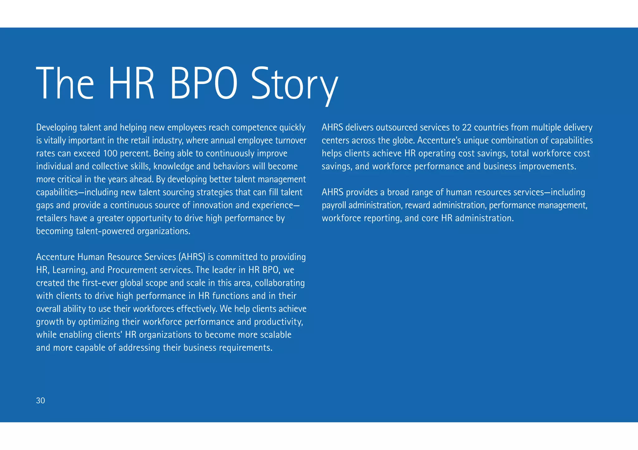 Accenture BPO brochure | PDF
