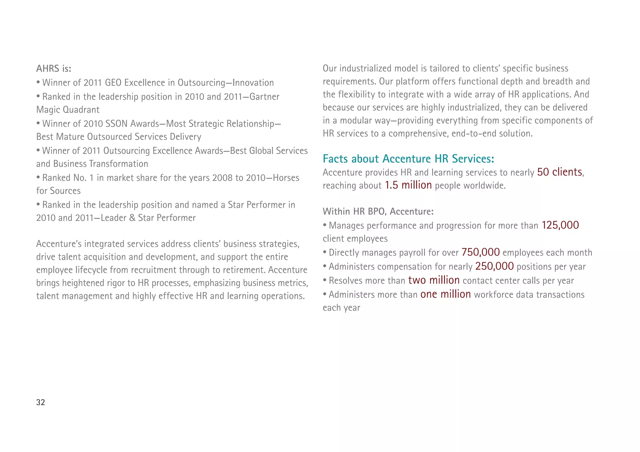 Accenture BPO brochure | PDF