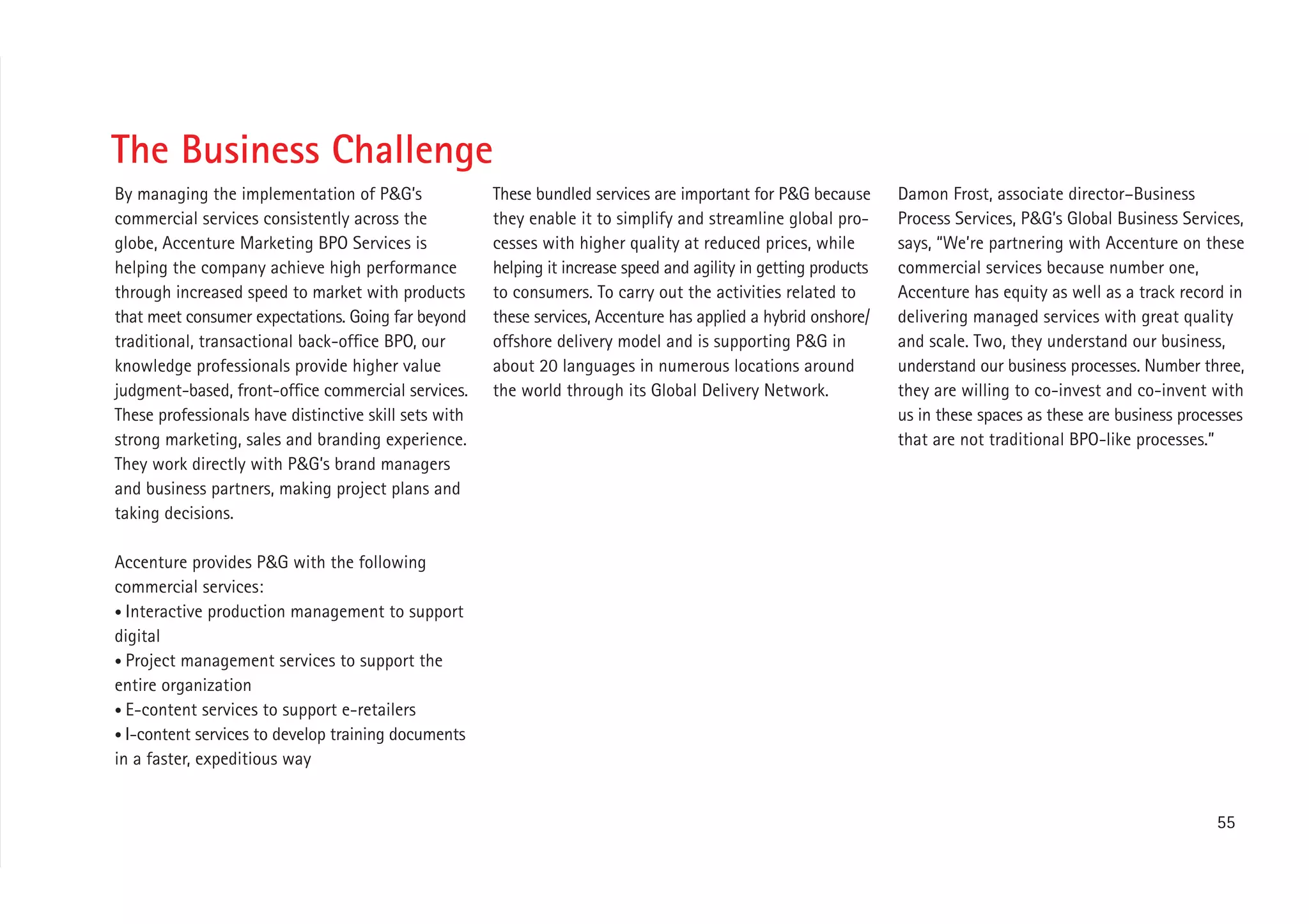 Accenture BPO brochure | PDF