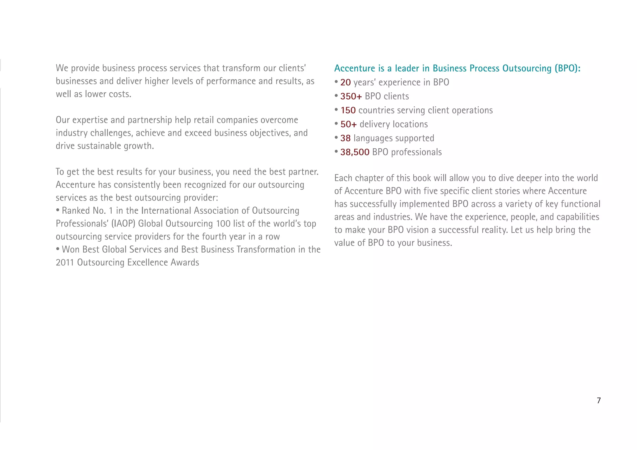 Accenture BPO brochure | PDF