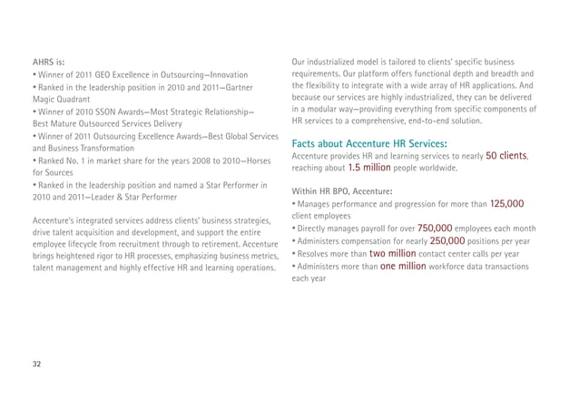Accenture BPO brochure | PDF | Business Accounting & Finance | Business