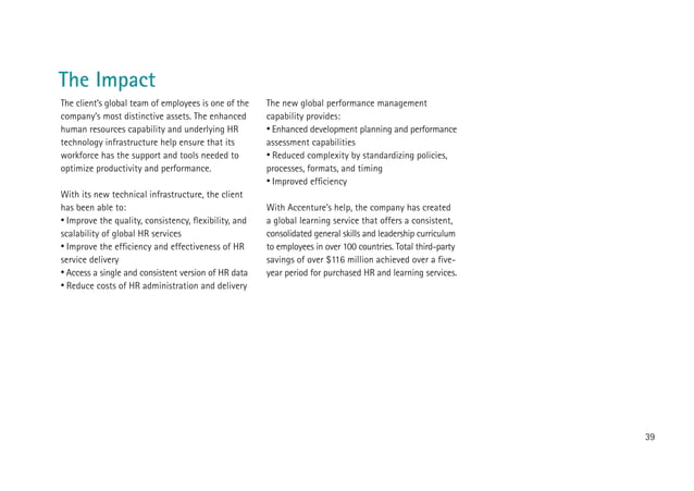 Accenture BPO brochure | PDF | Business Accounting & Finance | Business