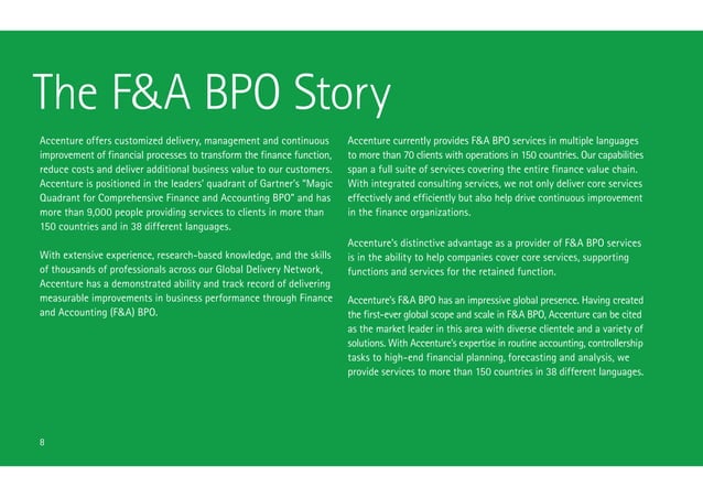 Accenture BPO brochure | PDF | Business Accounting & Finance | Business