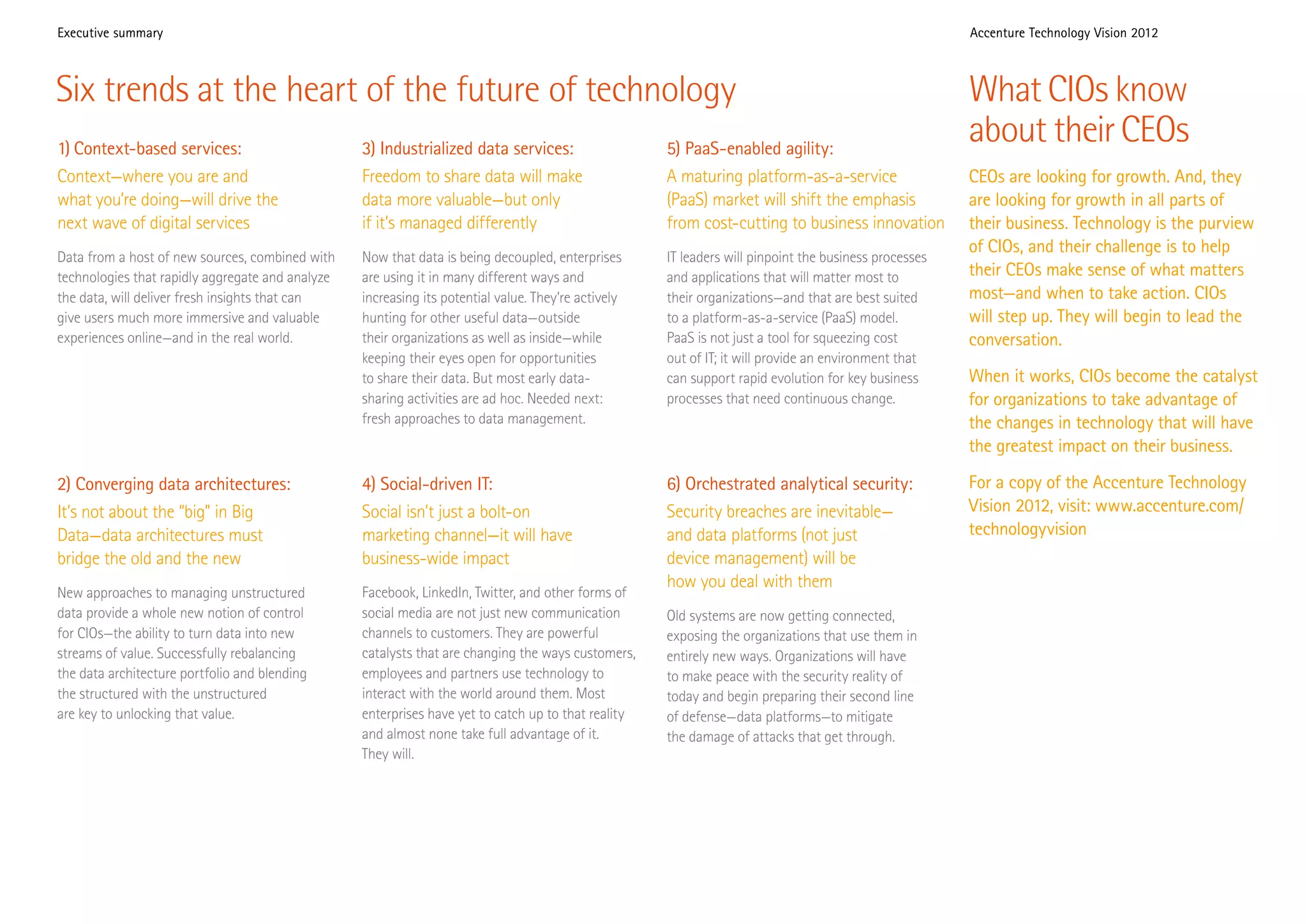 Accenture technology-vision-2012-executive-summary | PDF