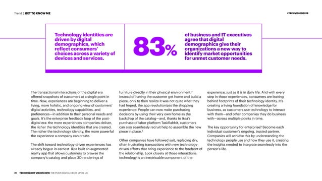 Accenture Tech Vision 2019 (tech trends report) | PDF