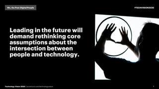 Accenture Tech Vision 2020 - Overview | PDF