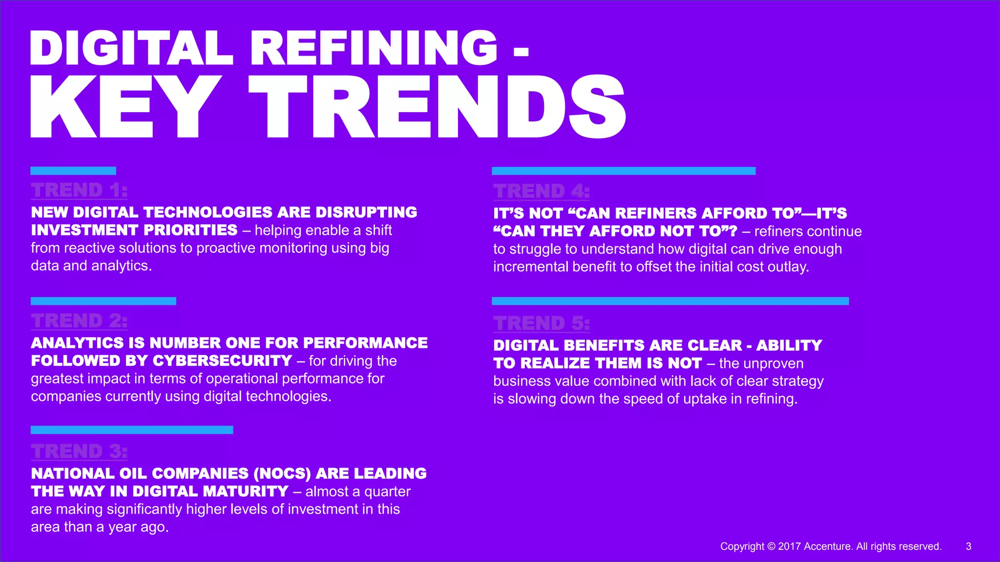 The Connected Refinery – Accenture 2017 Digital Refining Survey | PPTX