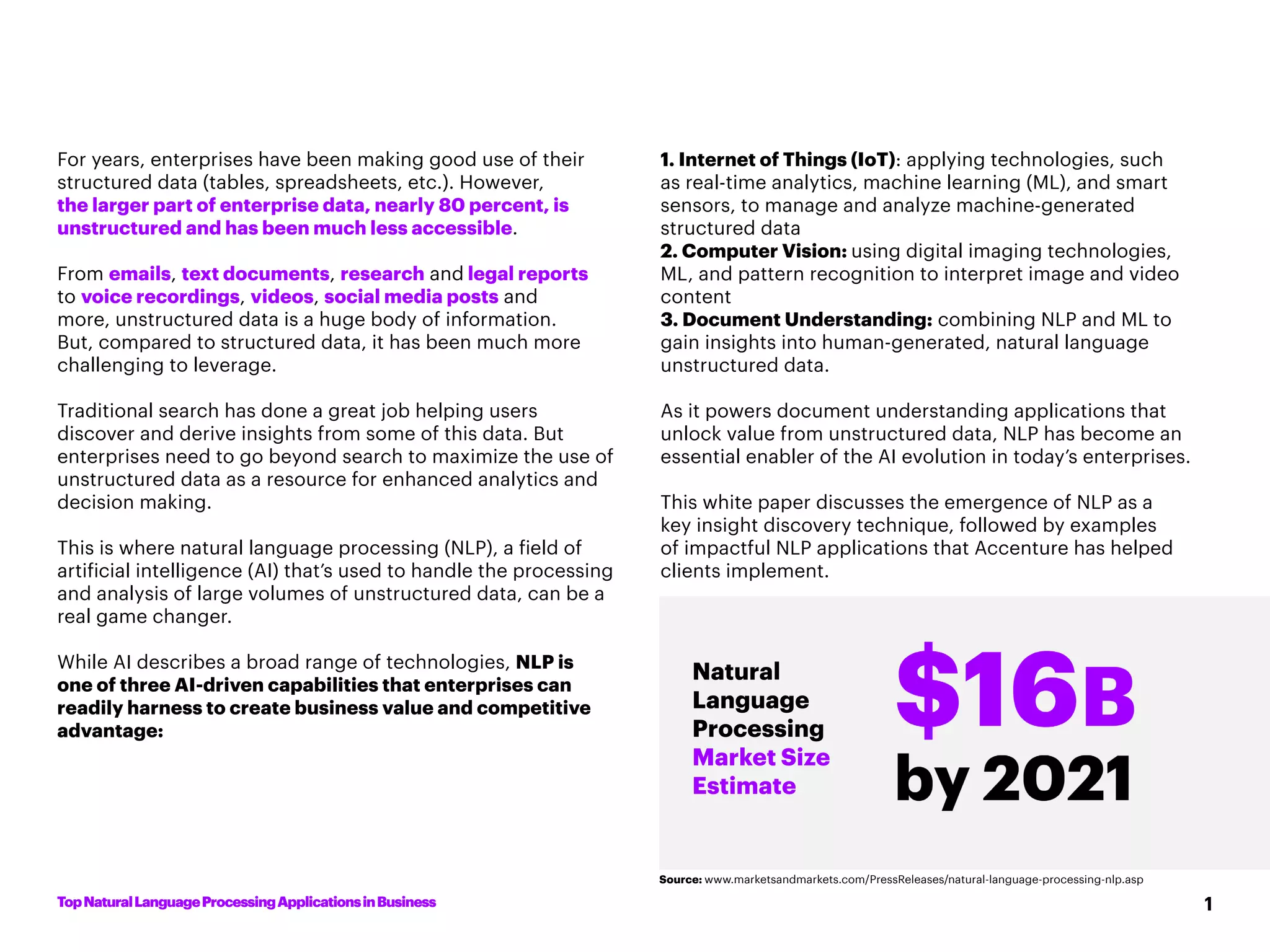 Unlocking Value From Unstructured Data Ppt