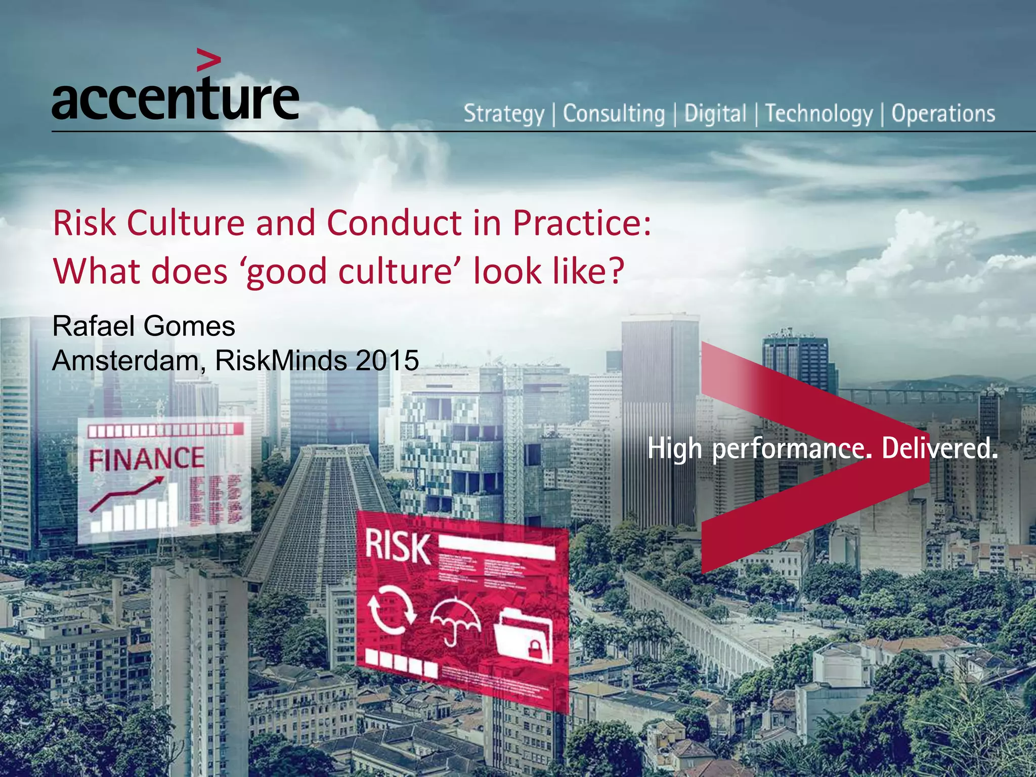 What Does Good Risk Culture Actually Look Like? | PPTX | Financial ...