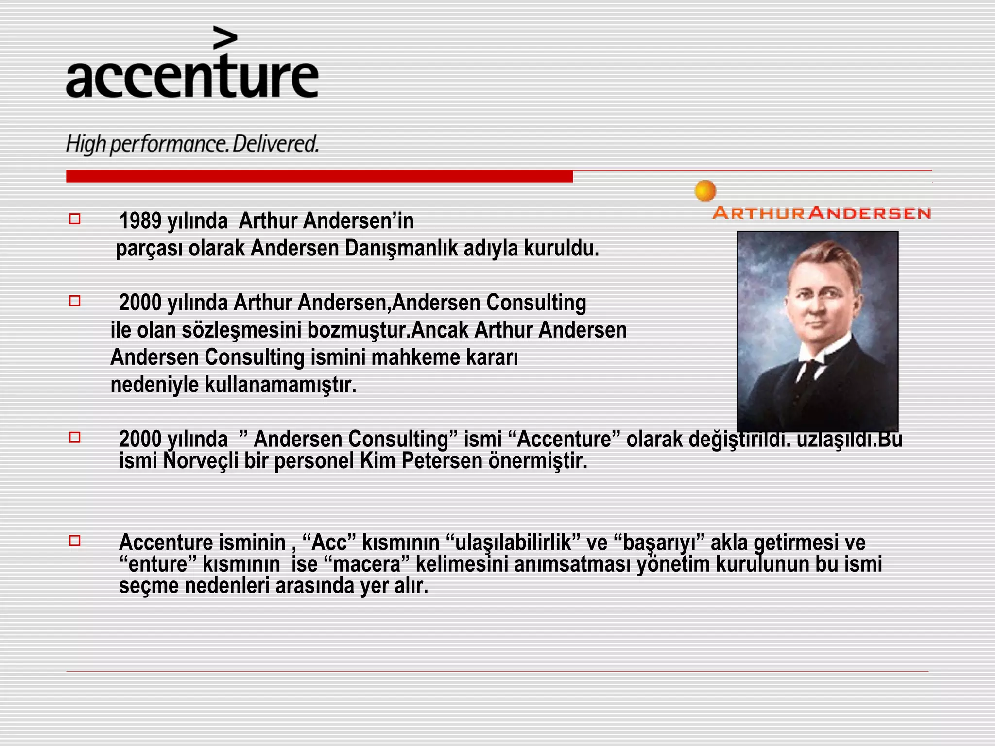 Accenture Türkçe Slayt | PPT