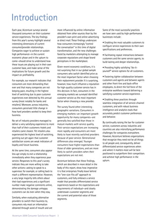 Accenture 2009 Global Consumer Satisfaction Report | PDF