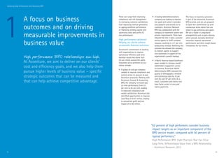 Accenture BPO brochure 2012 | PDF