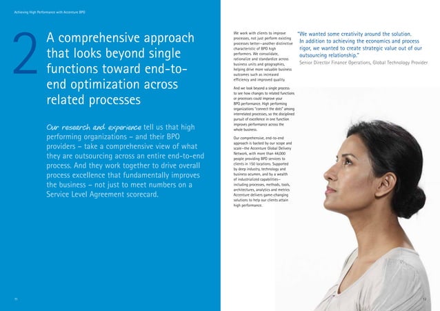 Accenture BPO brochure 2012 | PDF