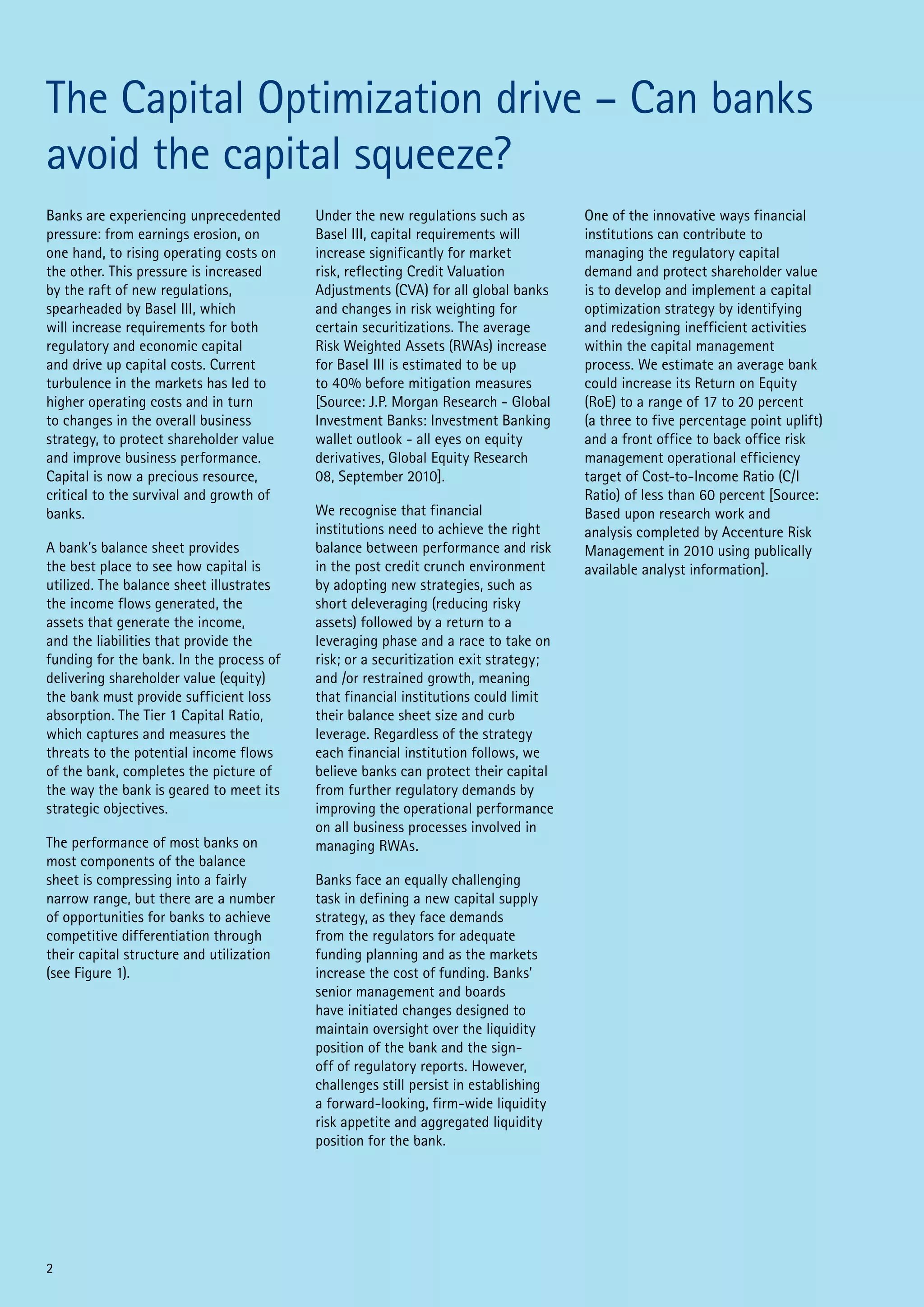 Accenture capital optimize | PDF