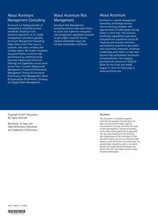 Accenture capital optimize | PDF