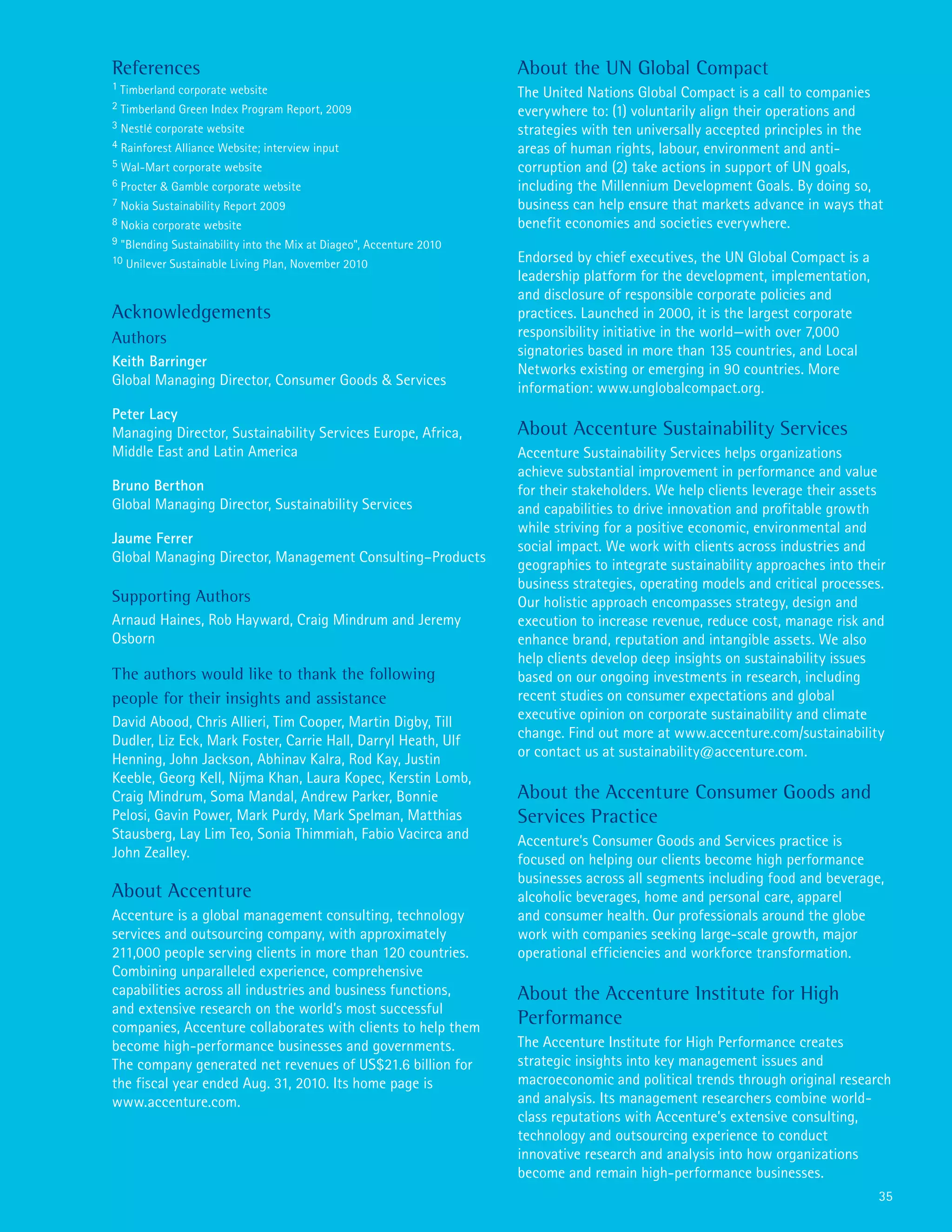 A New Era of Sustainability in Consumer Goods | PDF