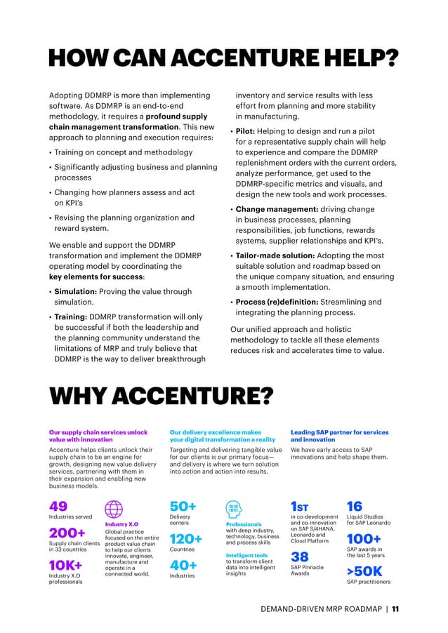 Accenture Demand Driven MRP Roadmap | PDF | Logistics | Business