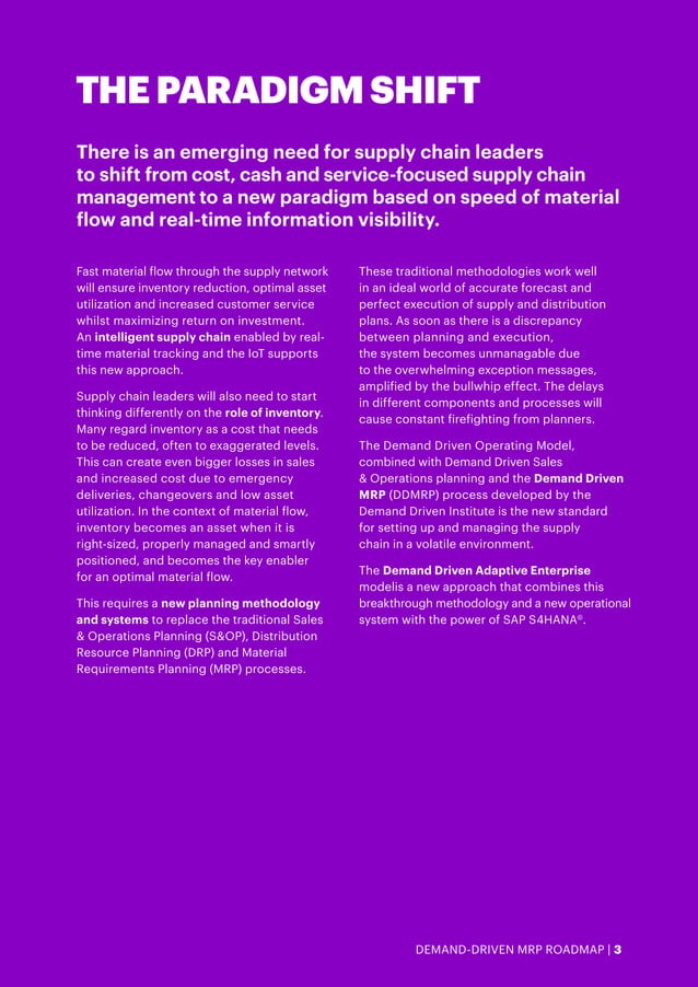 Accenture Demand Driven MRP Roadmap | PDF | Logistics | Business