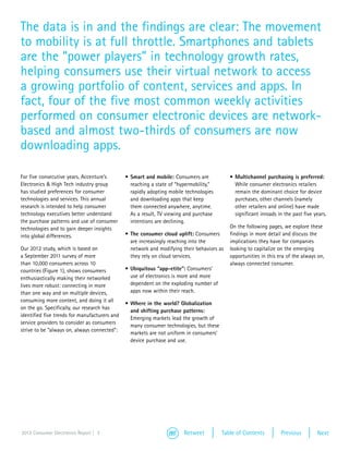 Accenture: Consumer Technology Report 2012 | PDF