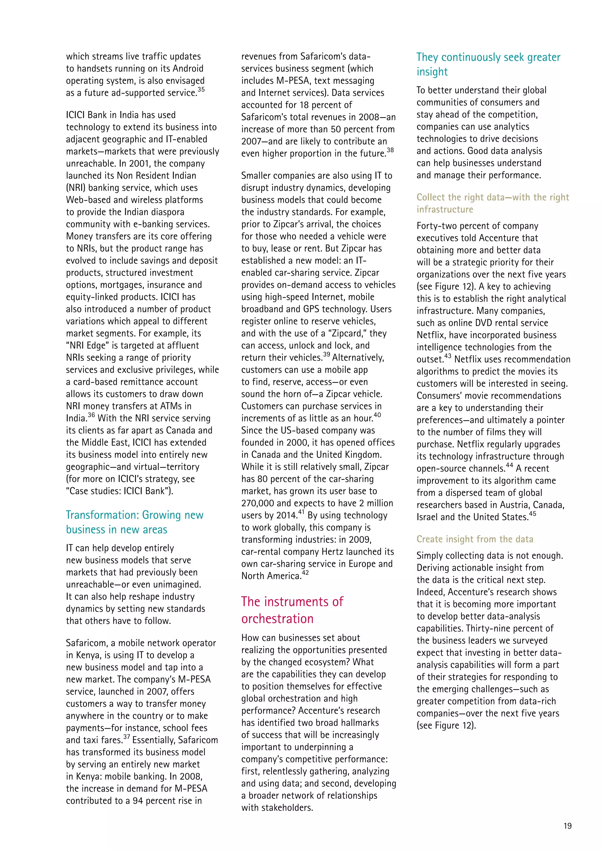 Accenture From Global Connection To Global Orchestration | PDF