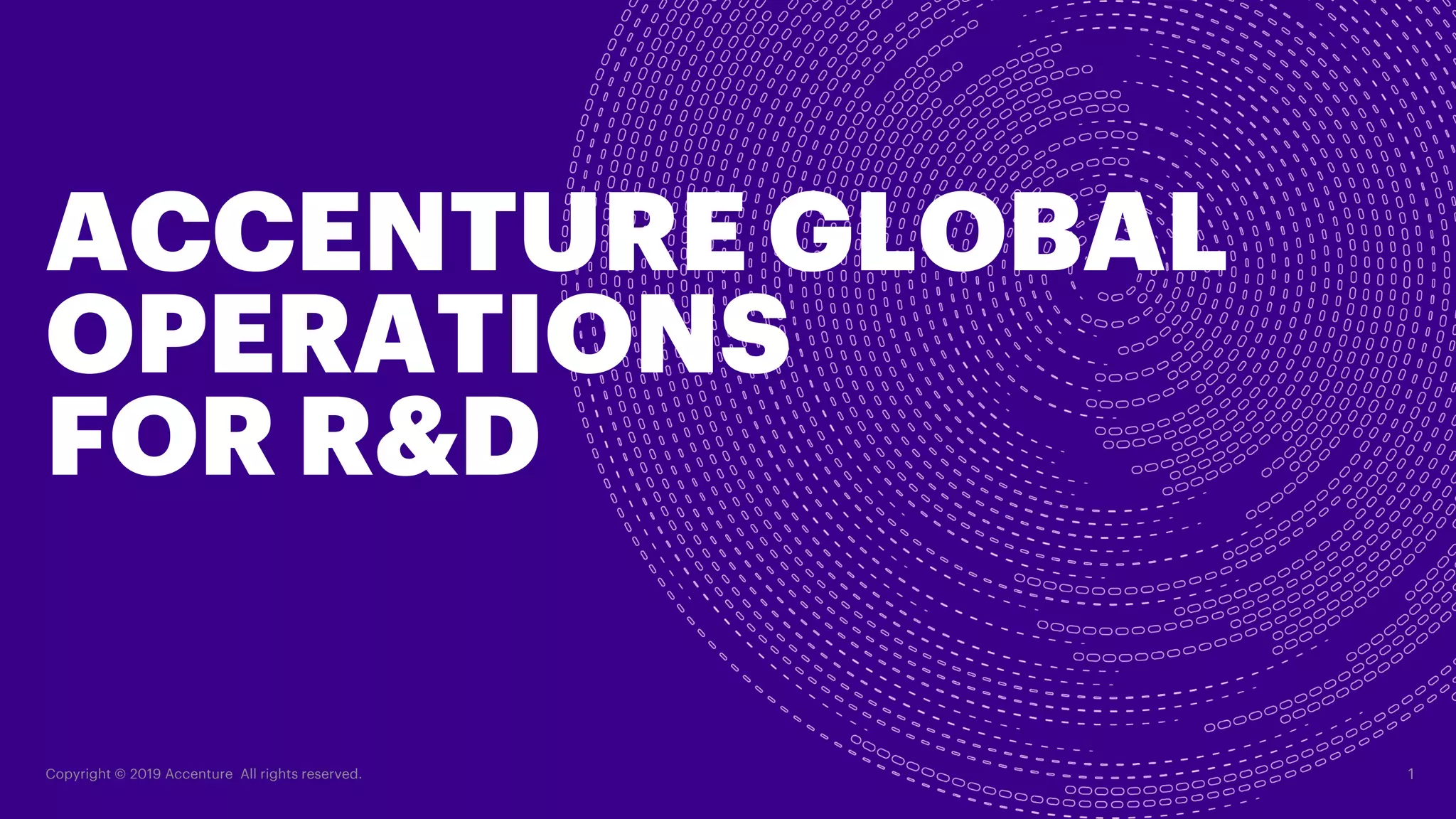 Accenture Global Operations for R&D | PDF