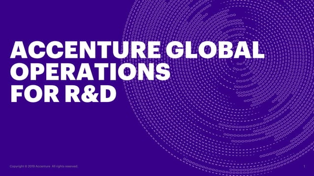 Accenture Global Operations for R&D | PDF | Pharmaceutical Industry ...
