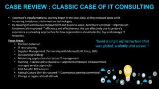 Strategic IT Transformation at Accenture | PPTX