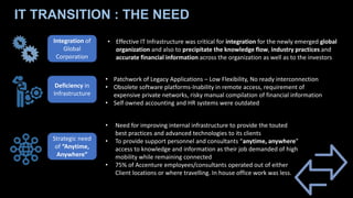 Strategic IT Transformation at Accenture | PPTX