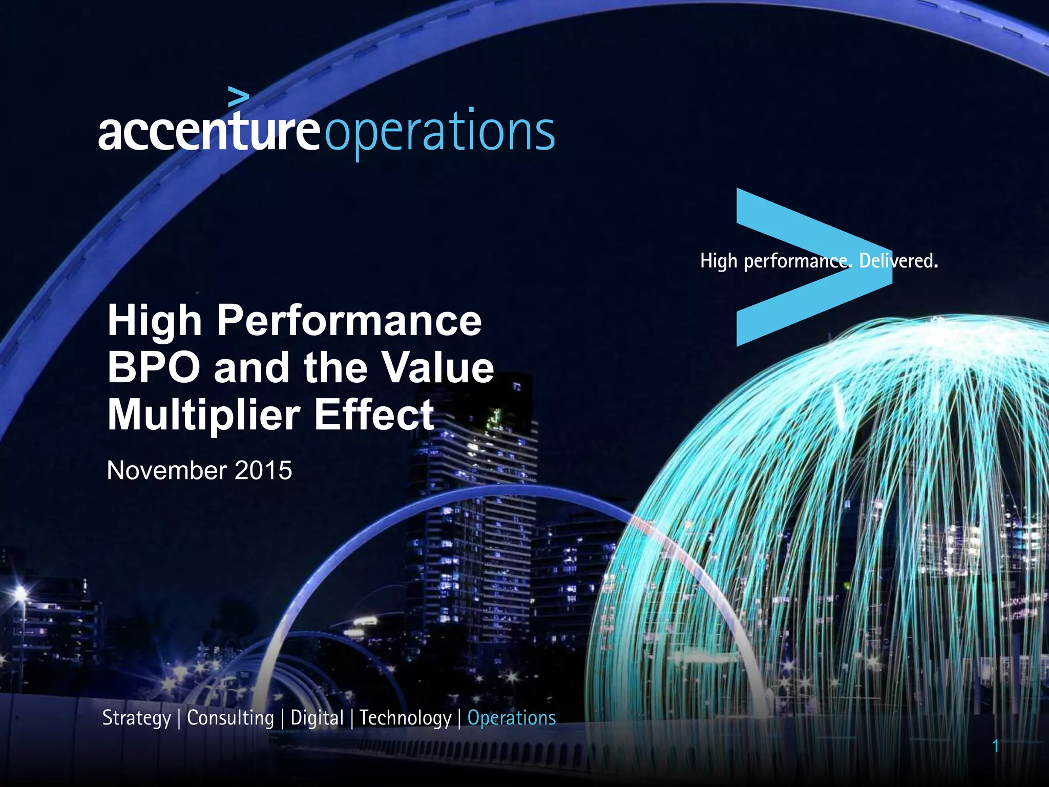 High Performance BPO: The Value Multiplier Effect | PPT