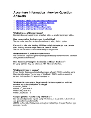 Accenture informatica interview question answers