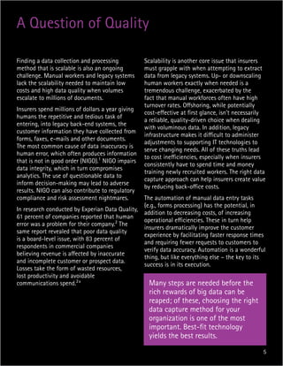 Accenture Insurance Data Capture | PDF