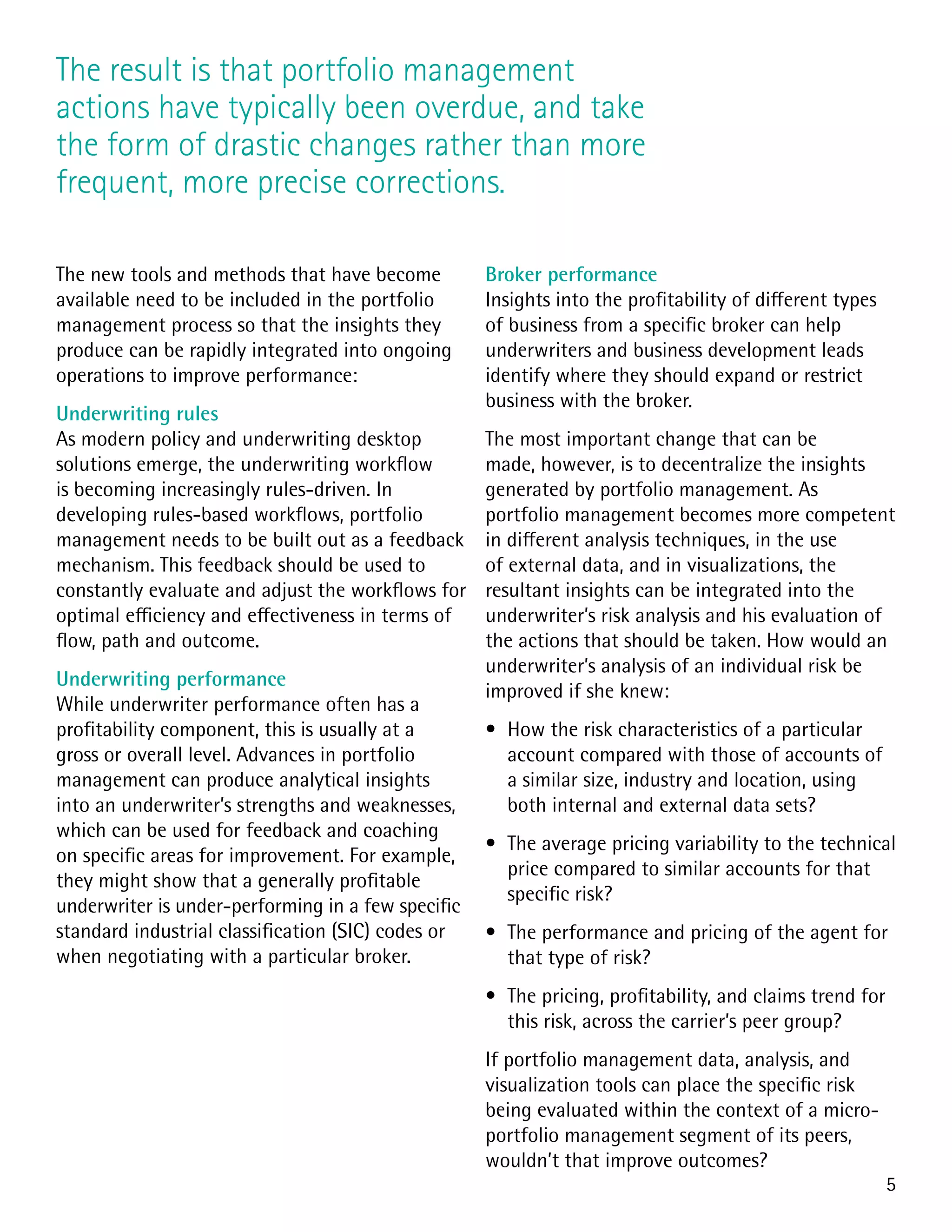 Managing your insurance portfolio | PDF