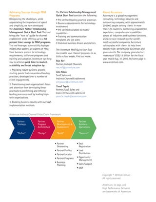 Accenture prm quick_start_tool_final | PDF | Sales | Business