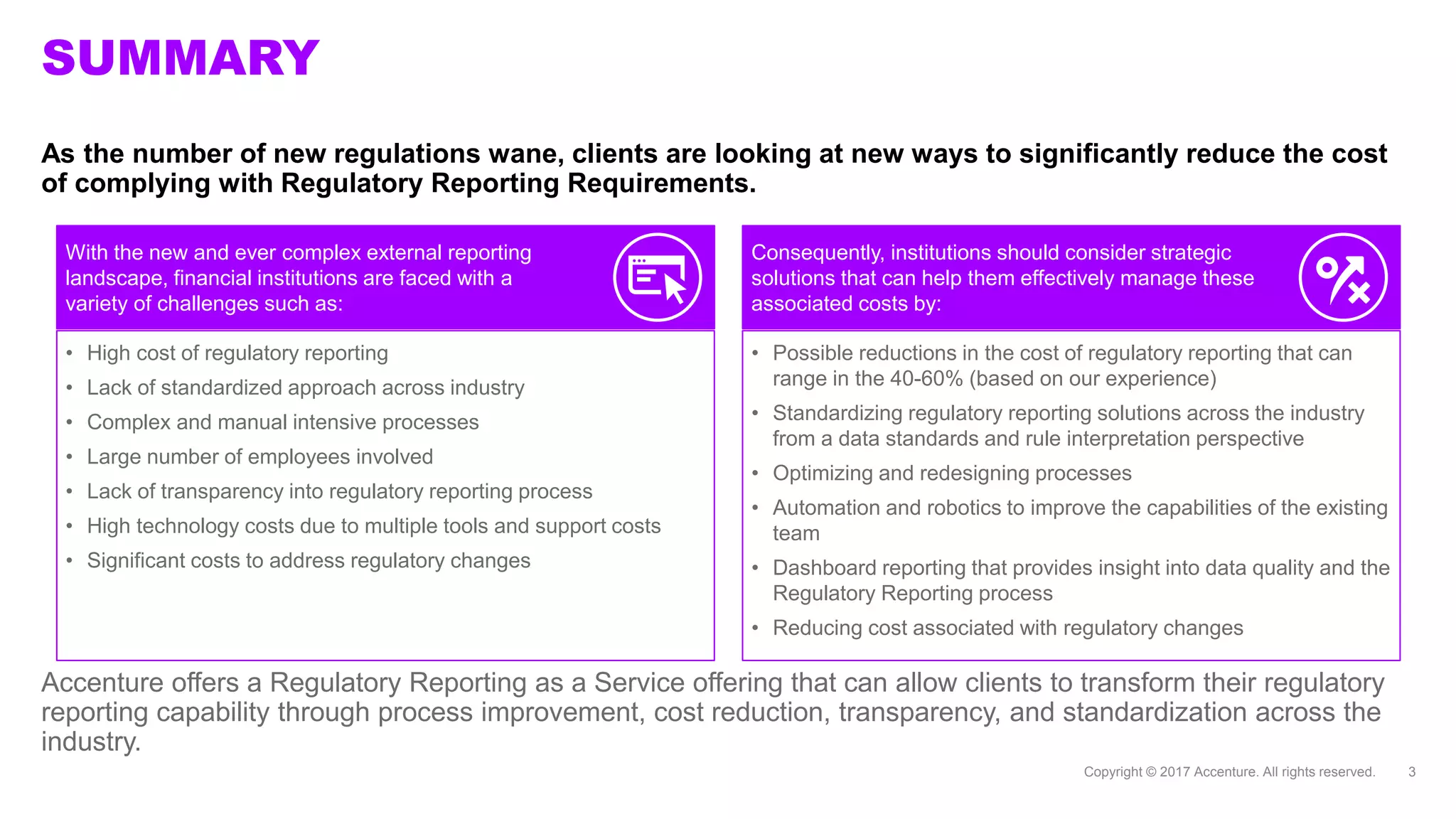 Accenture Regulatory Reporting As A Service | PPTX